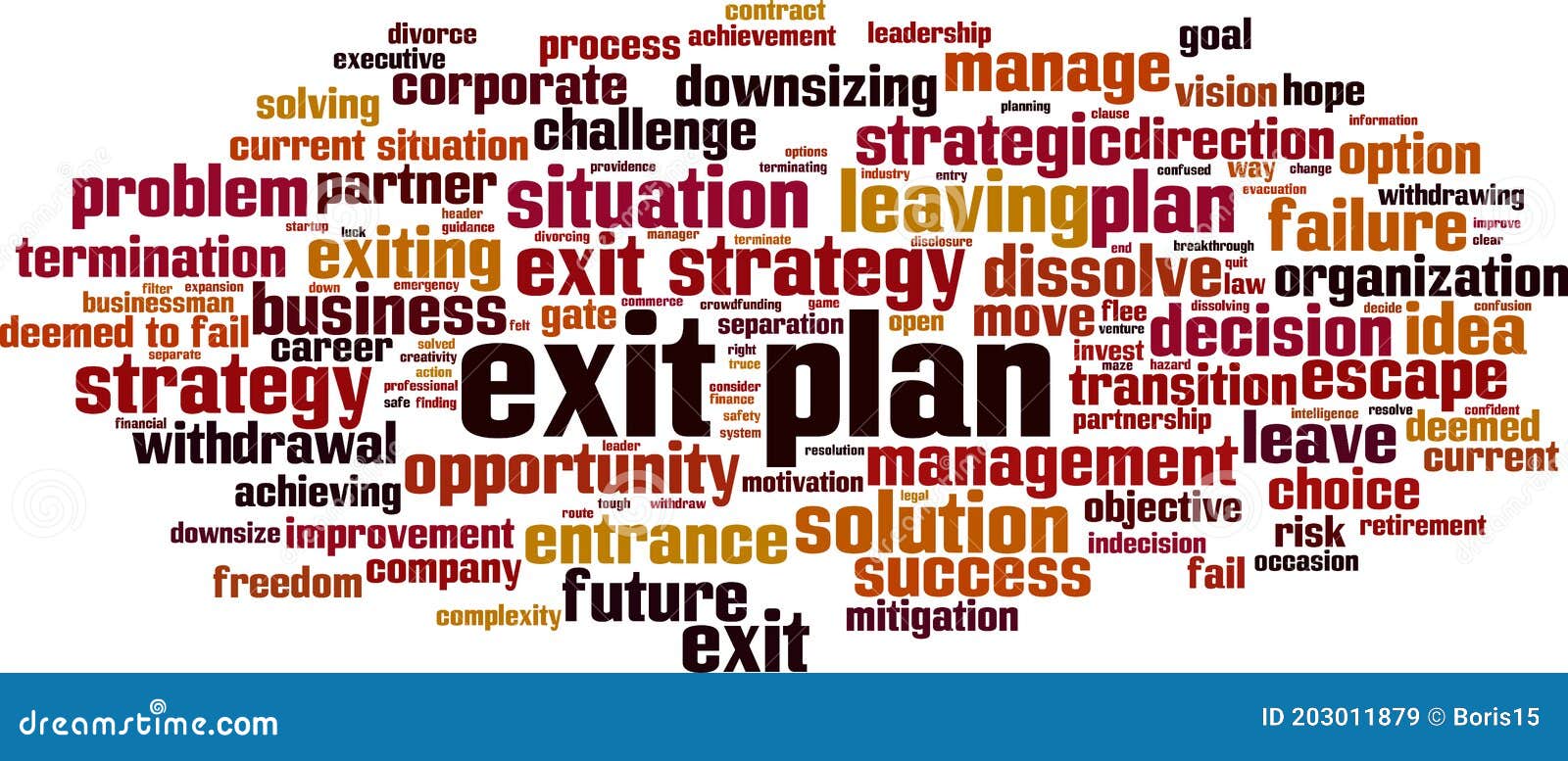 Exit Plan Check Mark Word Cloud Collage, Business Concept Background ... Exit Plan Check Mark Word Cloud Collage, Business Concept Background ...