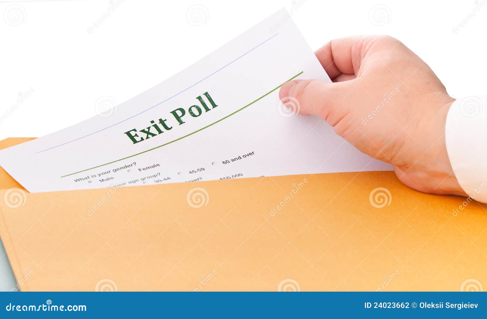 Exit poll stock photo. Image of delivering, horizontal - 24023662