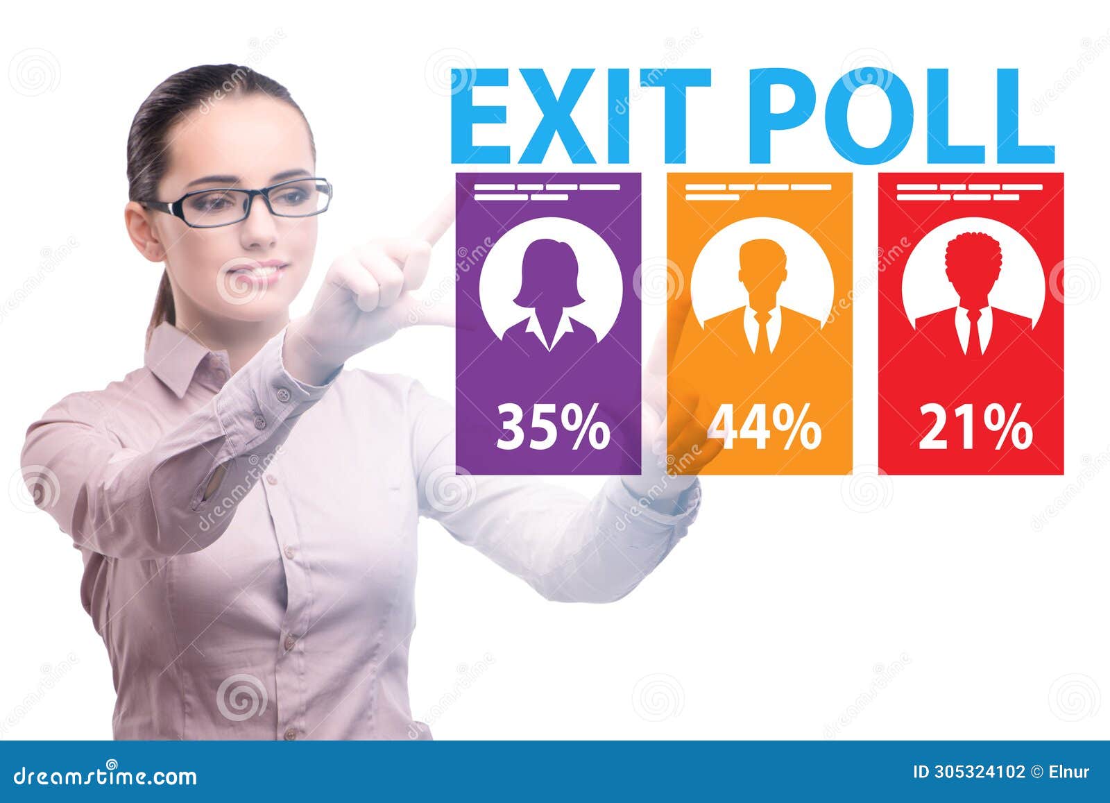 Exit Poll Concept for Elections Stock Photo - Image of candidate ...