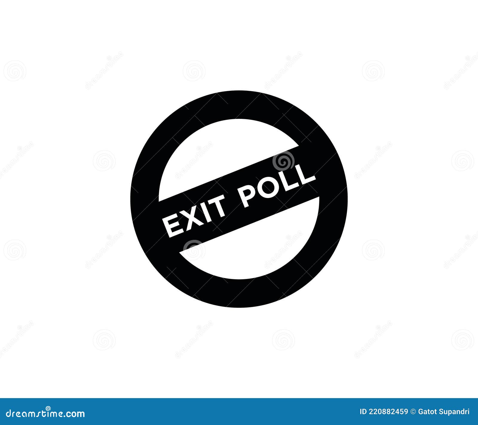 Exit Poll Icon. Simple Element Illustration. Isolated Trendy Filled ...