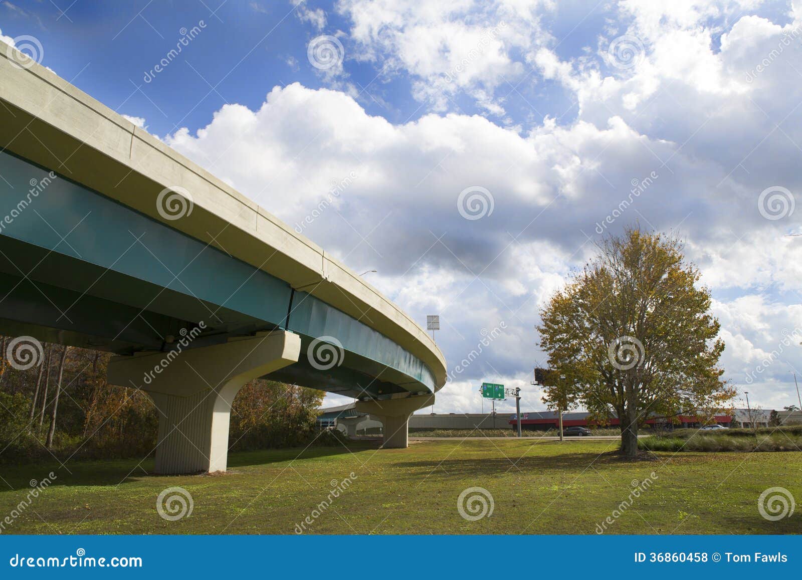 Exit Ramp stock photo. Image of roadway, concrete, green - 36860458