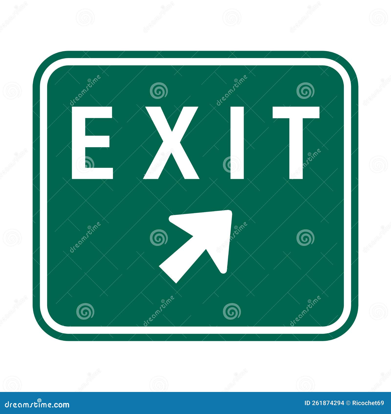 Exit road sign icon stock illustration. Illustration of roadsign ...