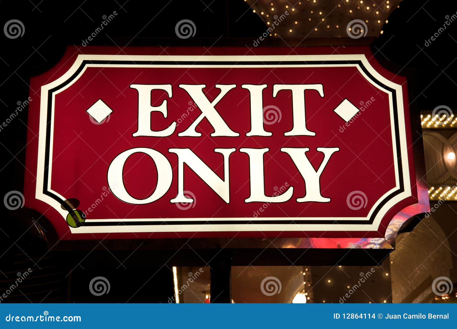 Exit only sign stock photo. Image of exit, sign, fancy - 12864114