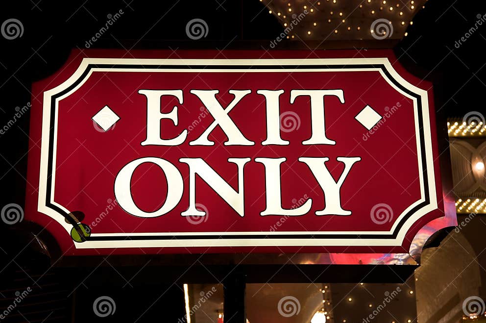 Exit only sign stock photo. Image of exit, sign, fancy - 12864114