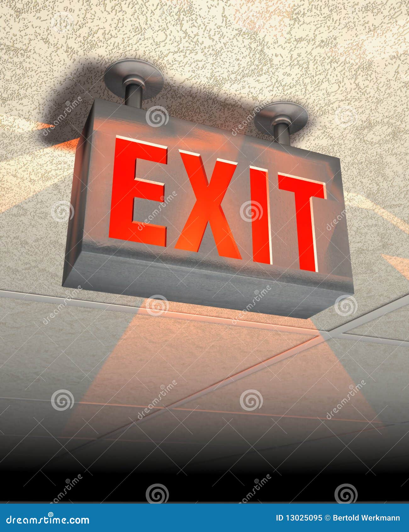 Exit sign stock illustration. Illustration of assistance - 13025095