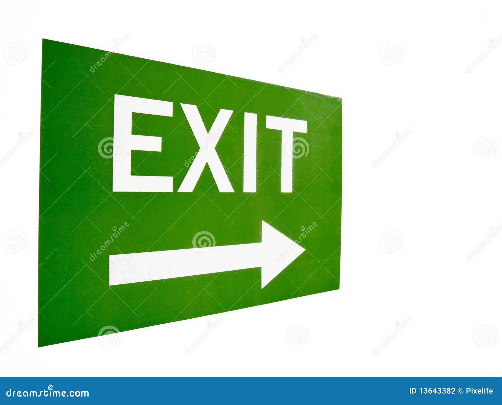 Exit Sign Or Tanda Keluar With Right Arrow Images - Stock Photos ...