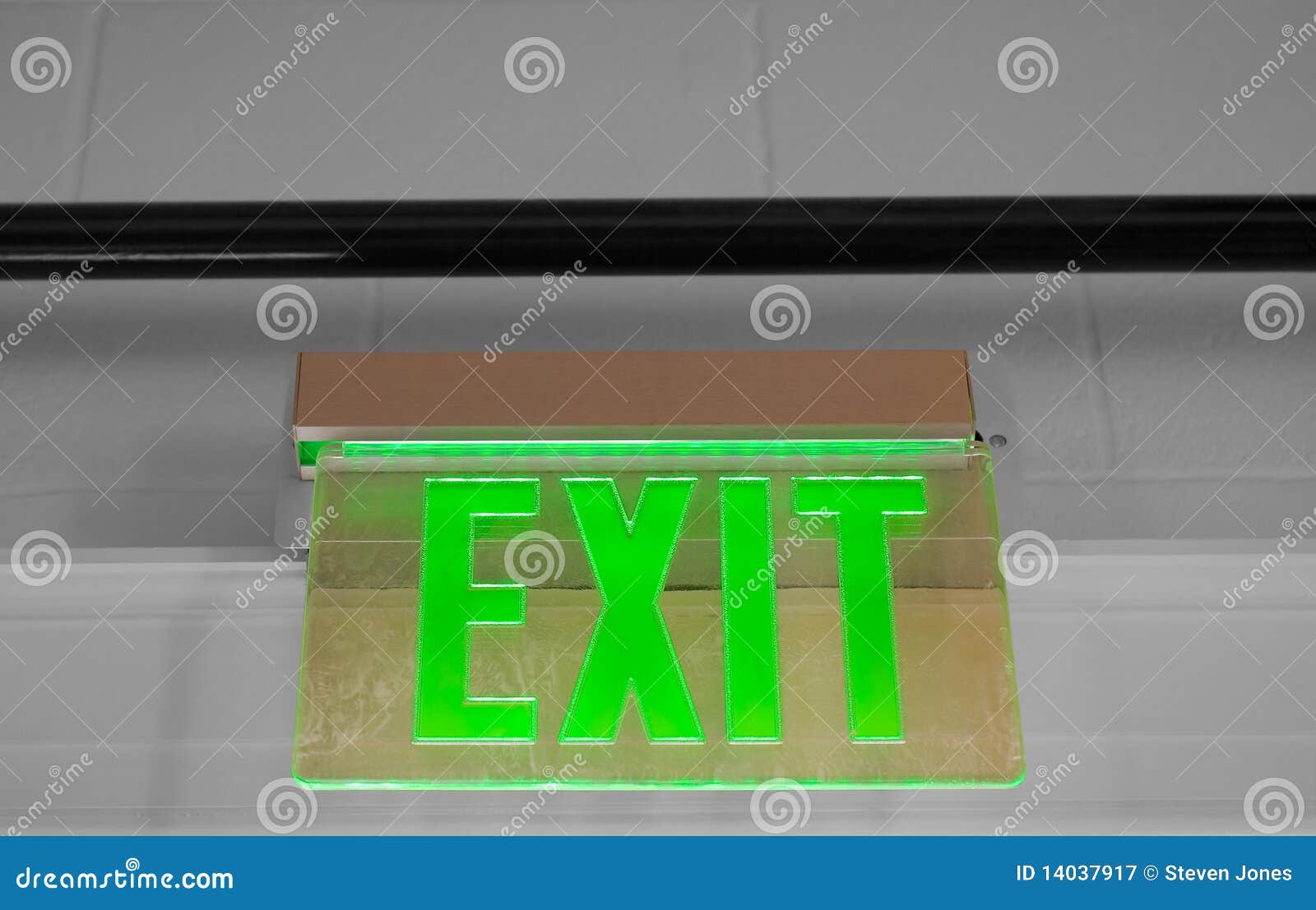 Exit Sign stock image. Image of safety, guidance, sign - 14037917