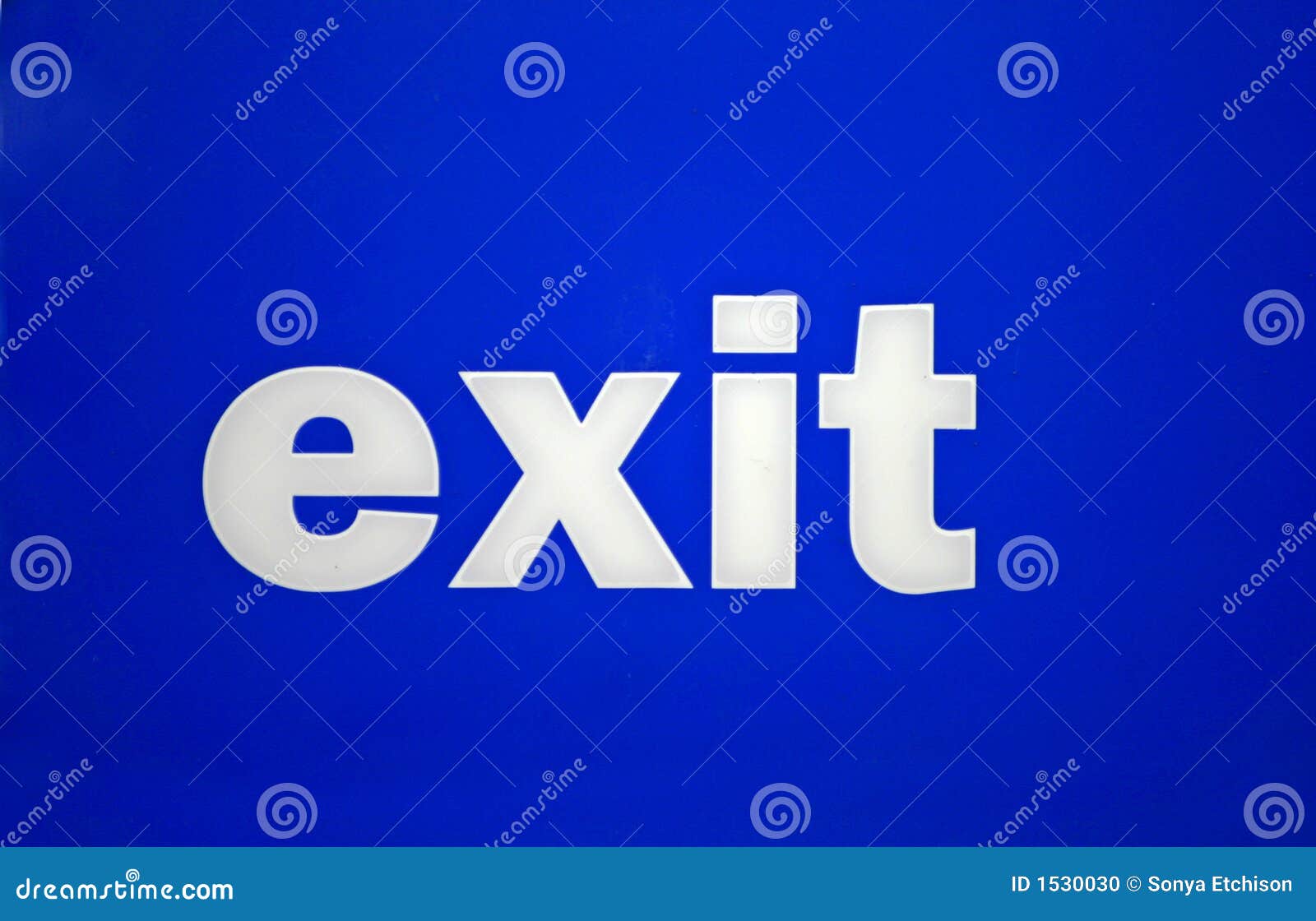 Exit Sign stock photo. Image of enter, sign, traffic, warning - 1530030