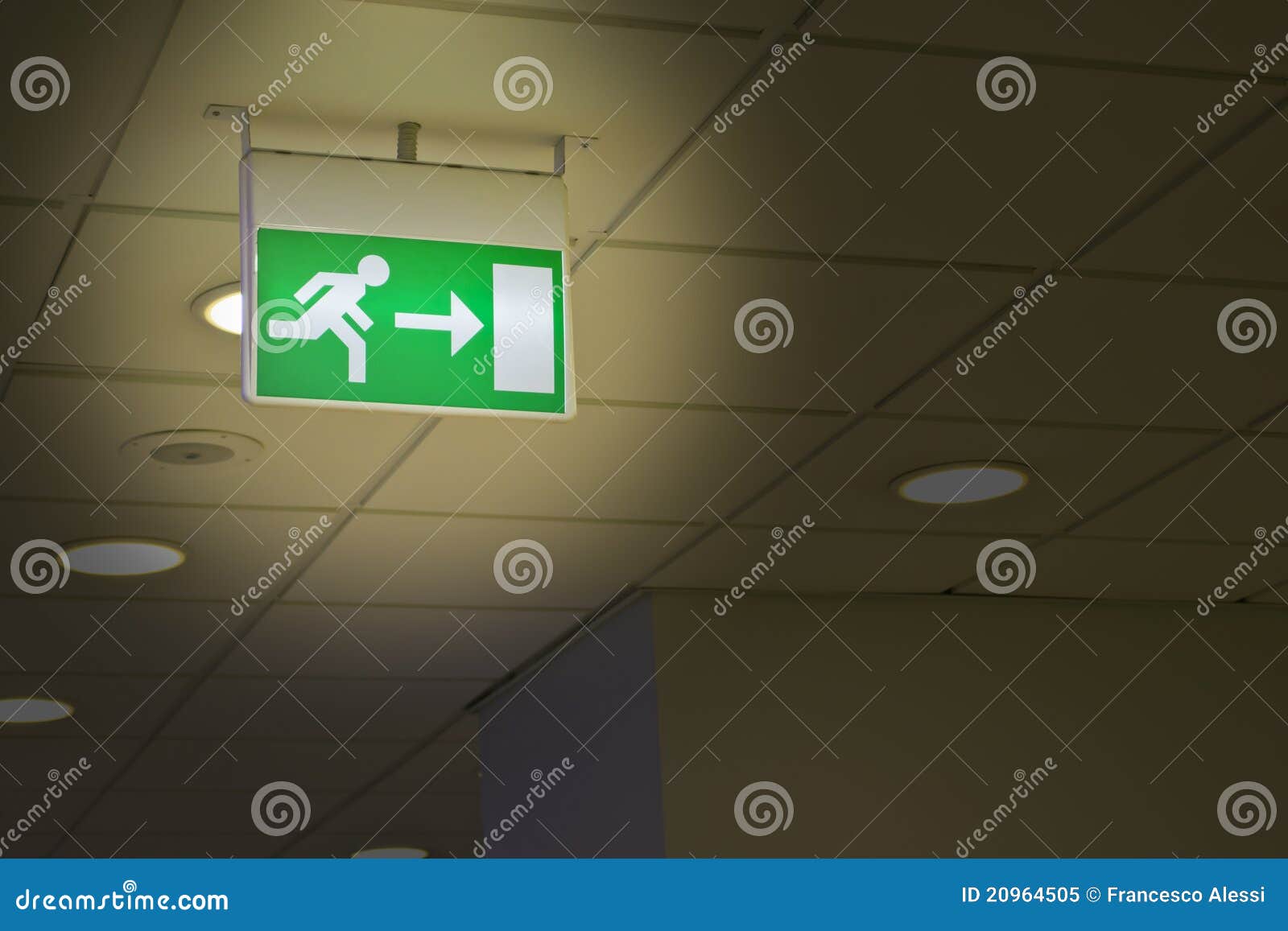 Exit sign stock image. Image of safety, emergency, direction - 20964505