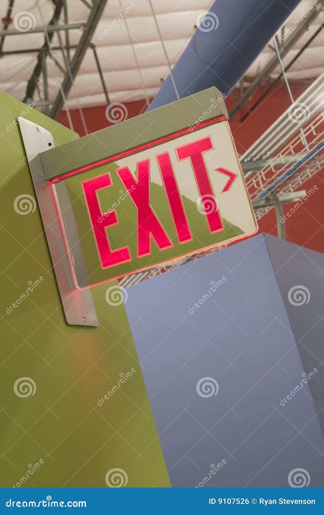 Exit Sign With Left Arrow Royalty-Free Stock Photography ...