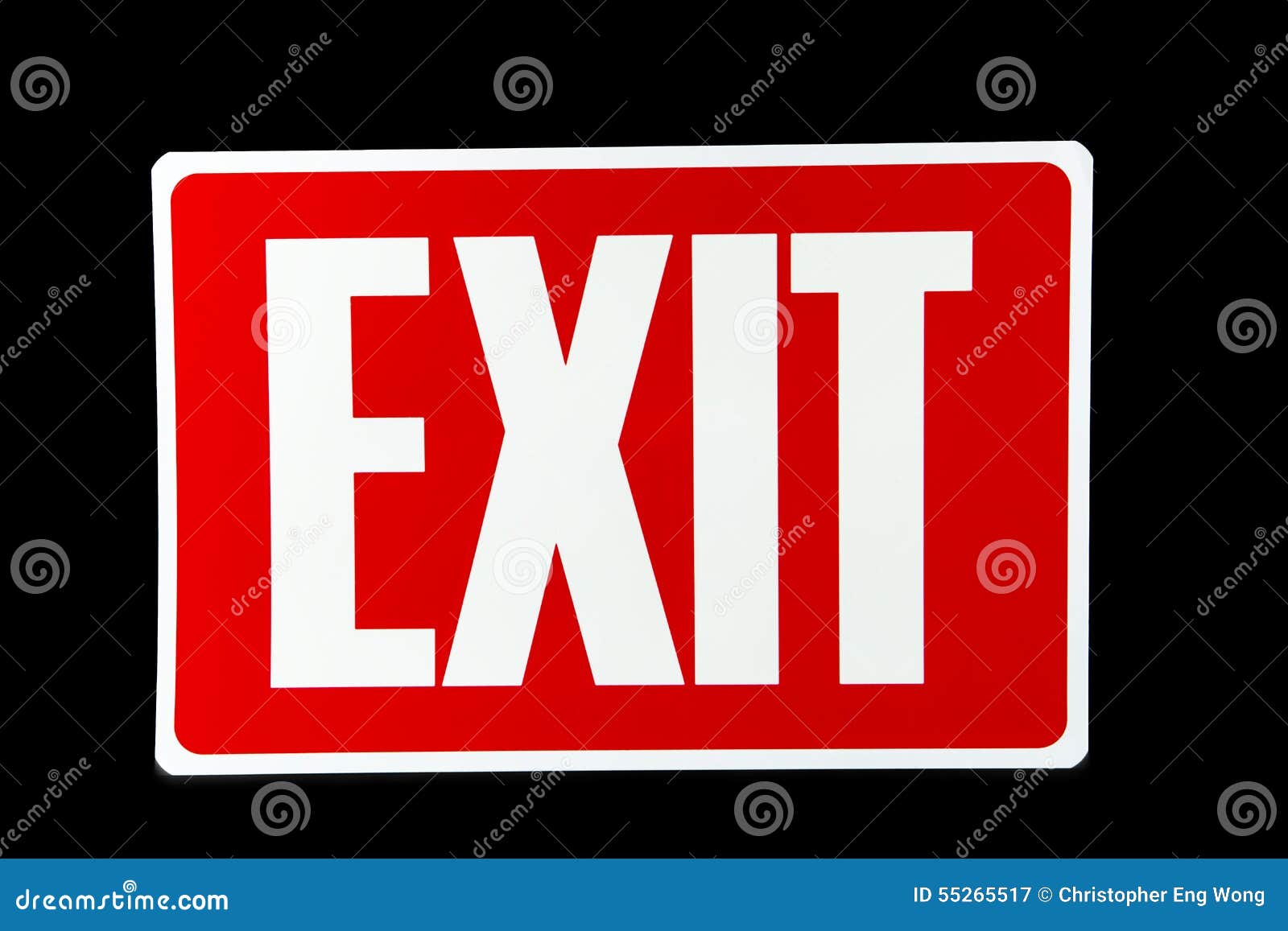 Exit Sign stock image. Image of compliance, hazard, safety - 55265517
