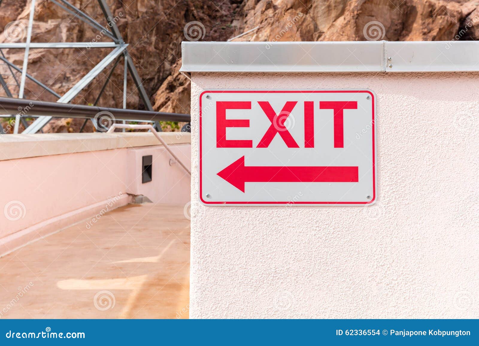 Exit sign stock photo. Image of symbol, warning, security - 62336554