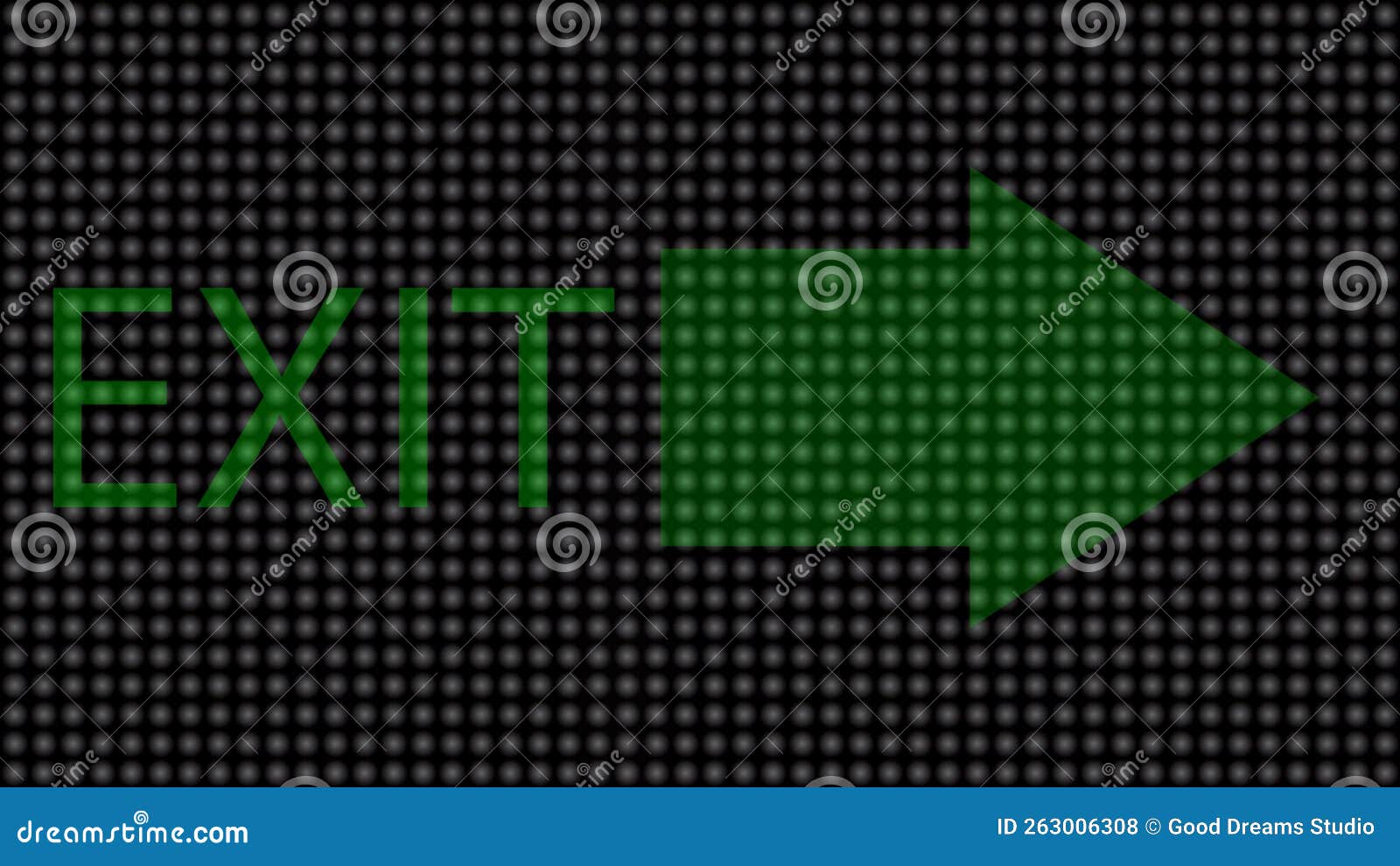 Exit Sign, Emergency Exit, and Fire Escape Looped Animation. Stock ...