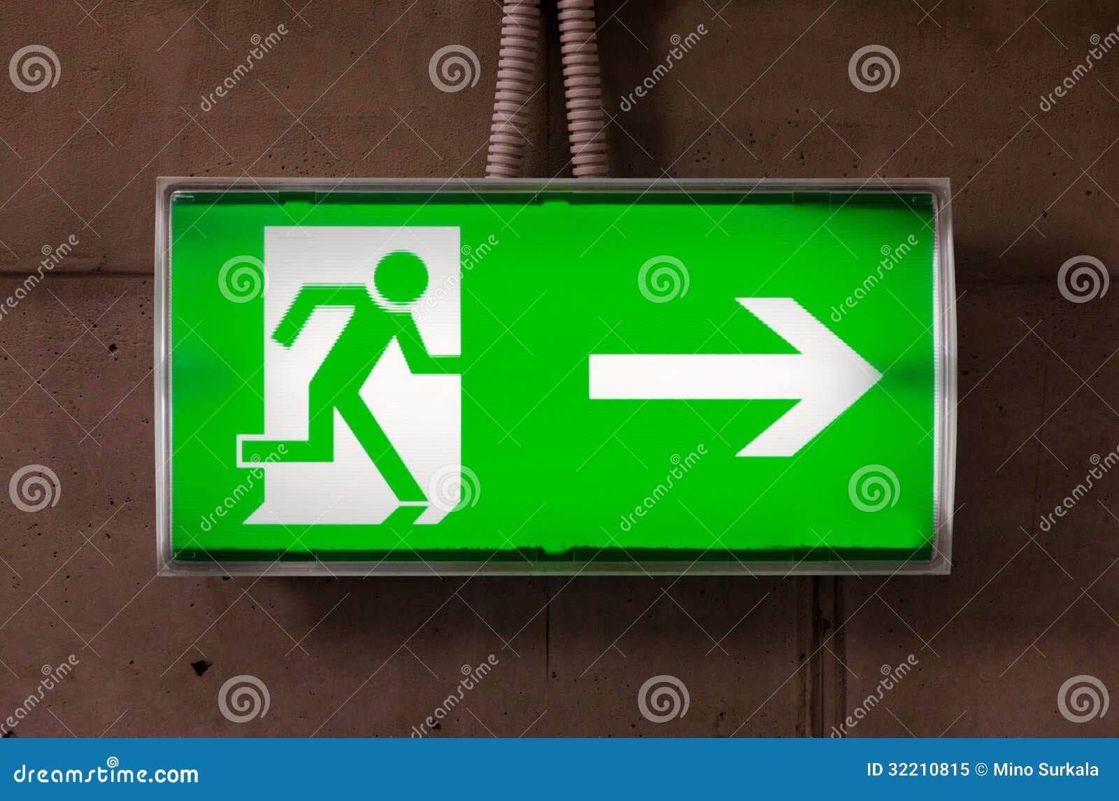 Exit sign stock image. Image of leading, moving, figure - 32210815