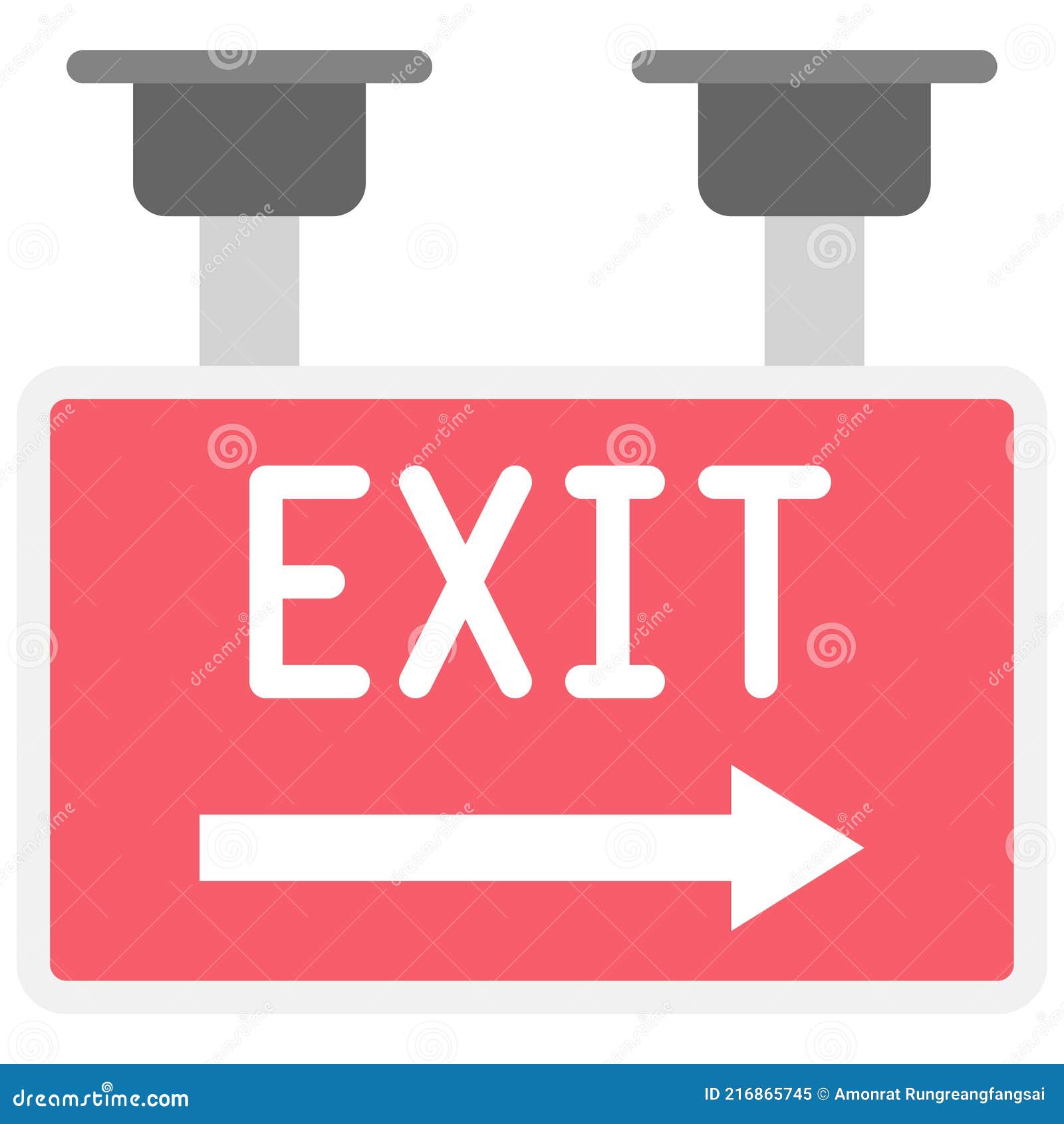 Exit Sign Icon, Supermarket and Shopping Mall Related Vector Stock ...
