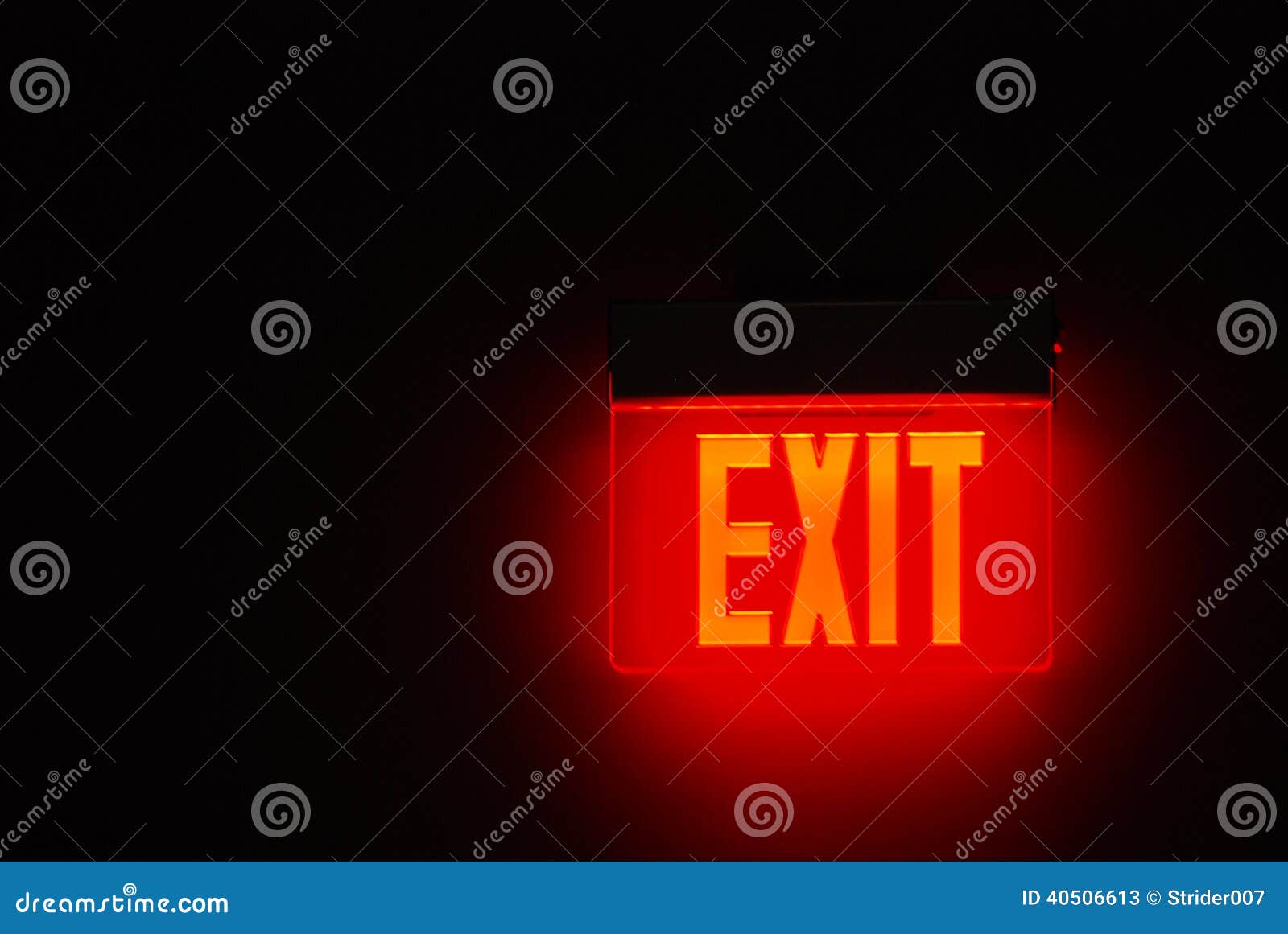 Exit Sign stock image. Image of sign, dark, fire, notification - 40506613