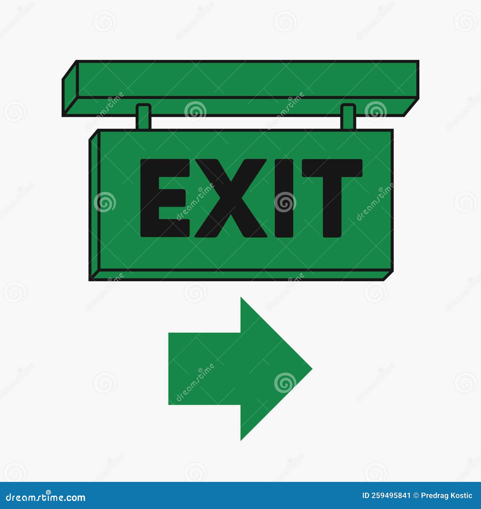 Cartoon Exit Sign Stock Photos - Free & Royalty-Free Stock Photos from ...