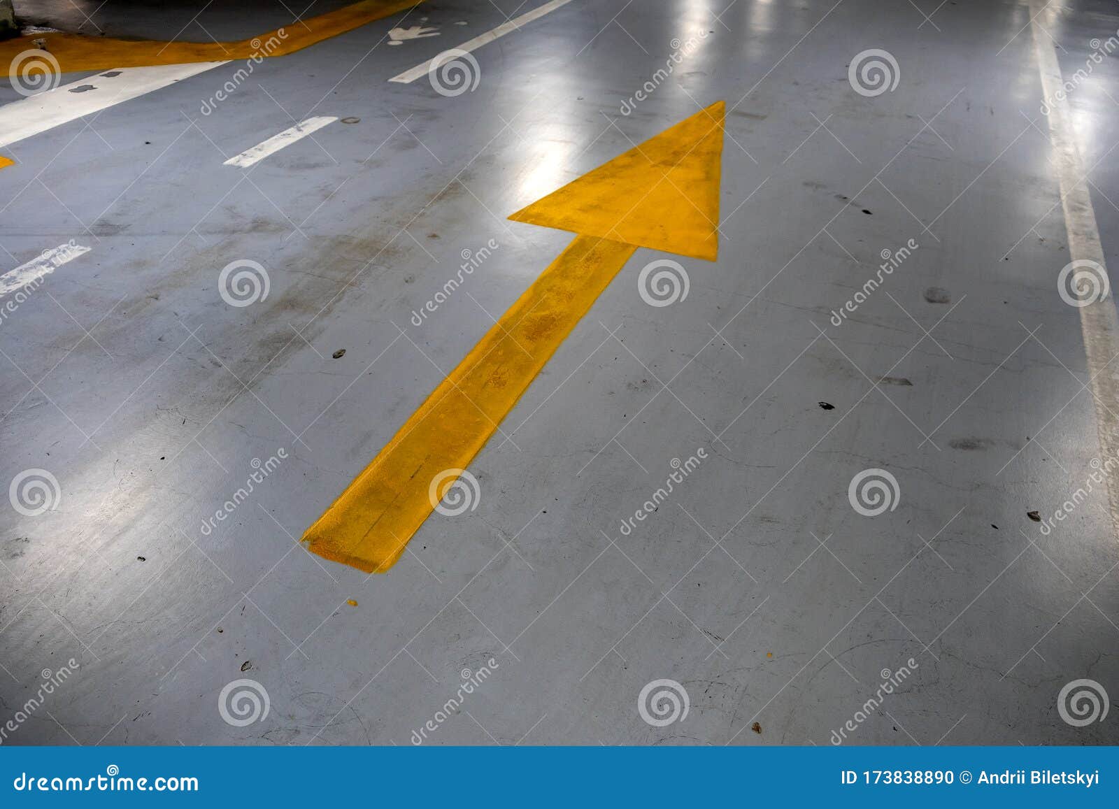 No Exit Painted White Onto The Road And Viewed Upside Down With A Split ...