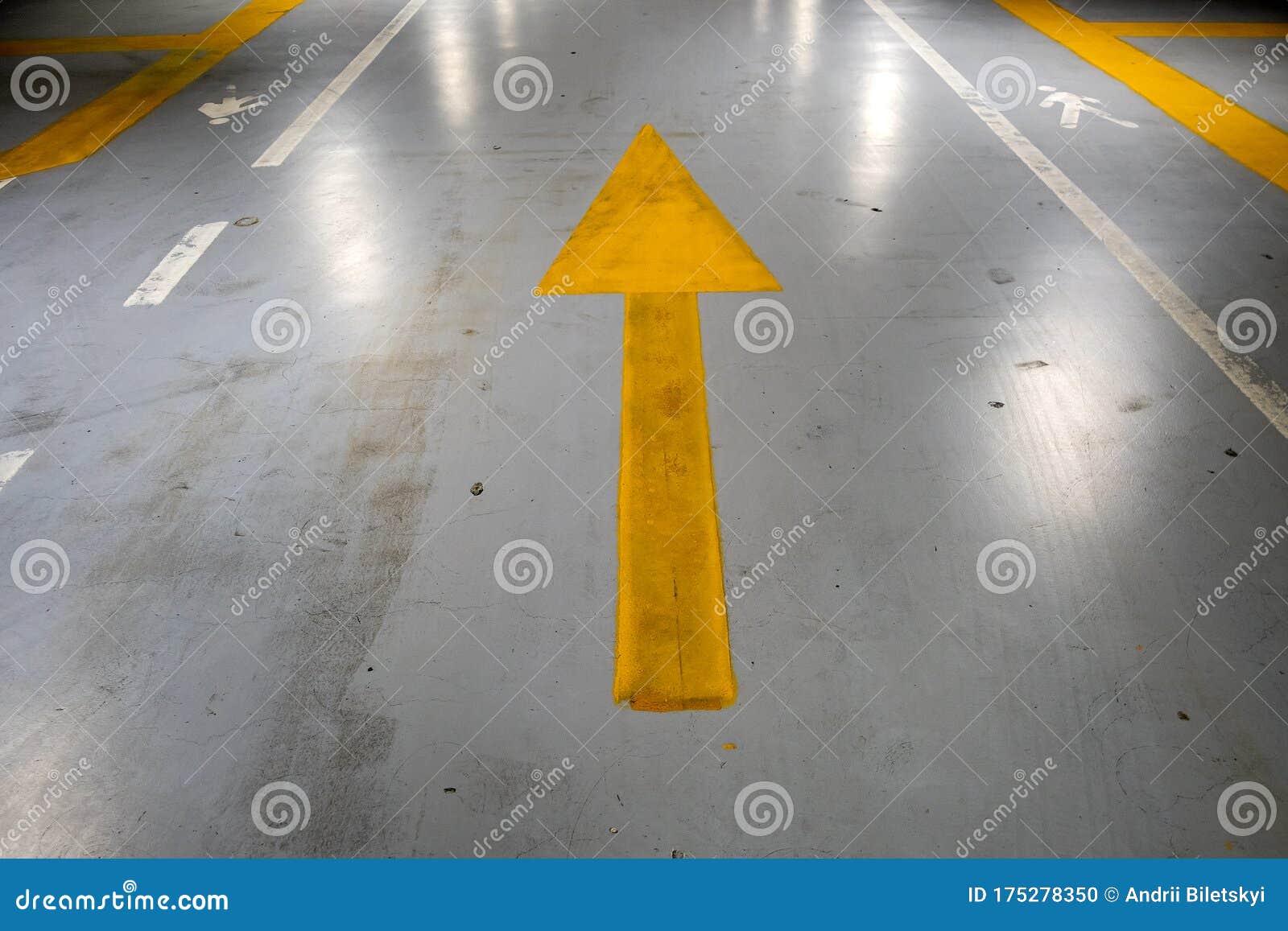 No Exit Painted White Onto The Road And Viewed Upside Down With A Split ...