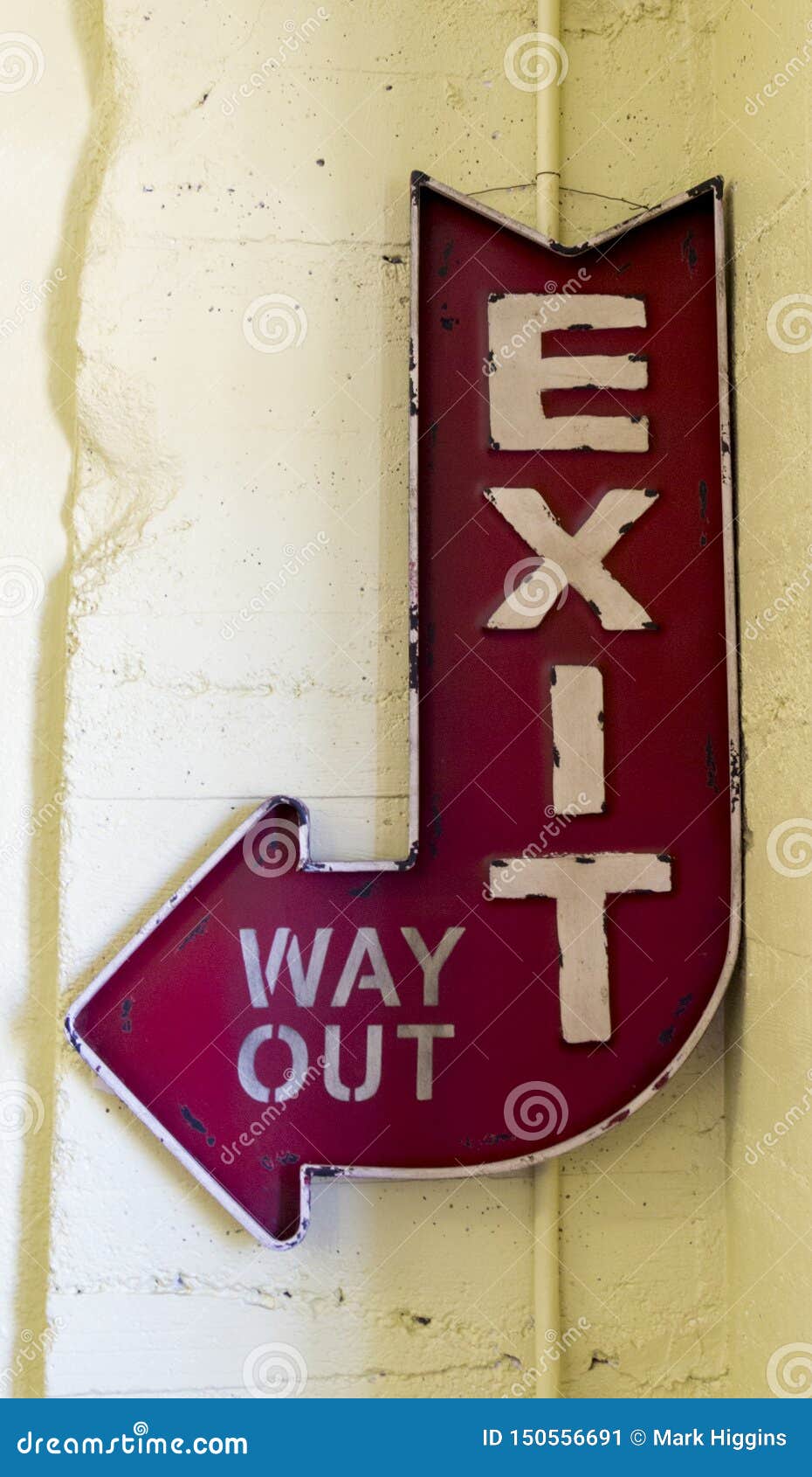 Exit Sign Showing the Way Out Stock Image - Image of emergency ...