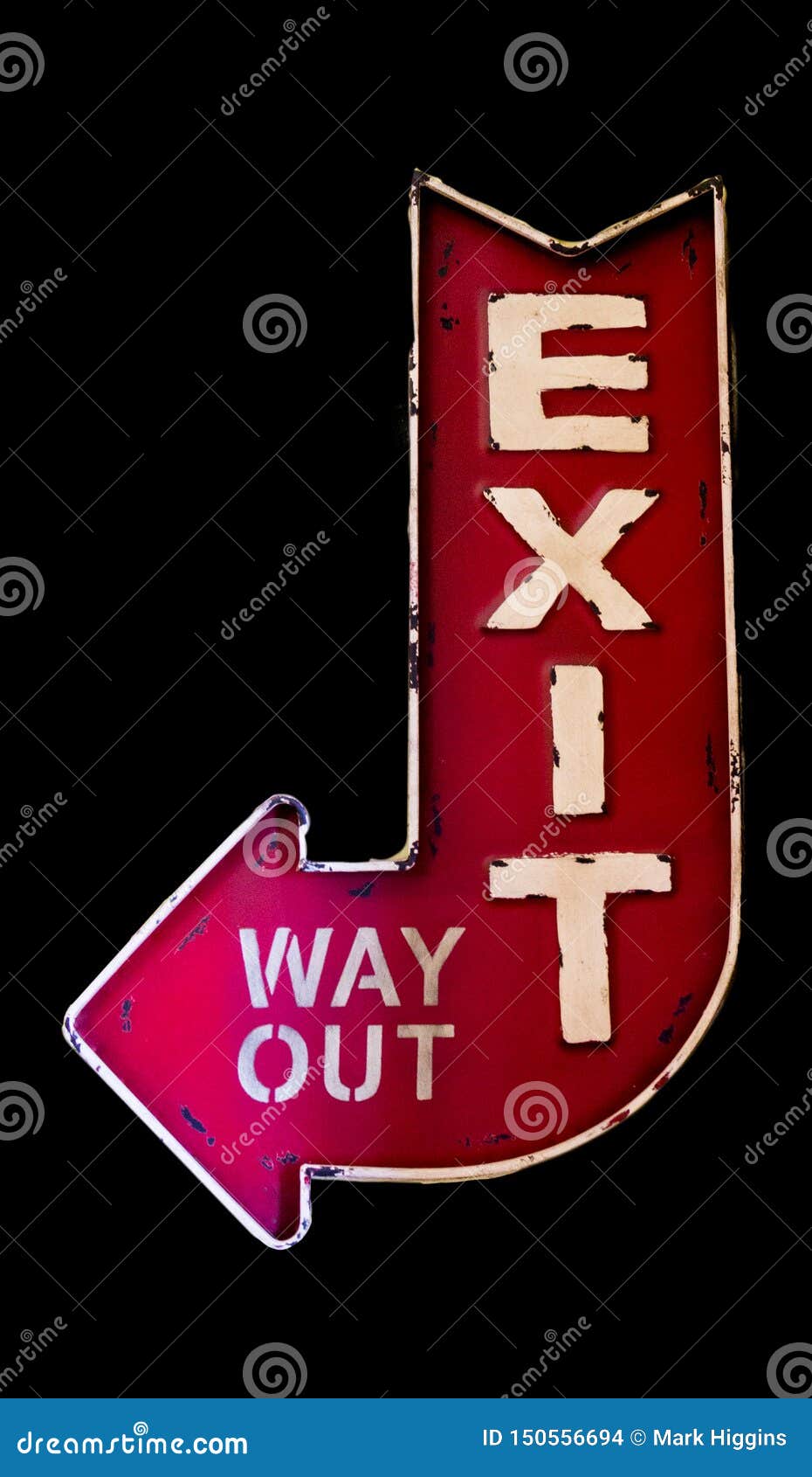 Exit Sign Showing the Way Out Stock Photo - Image of exit, guidance ...