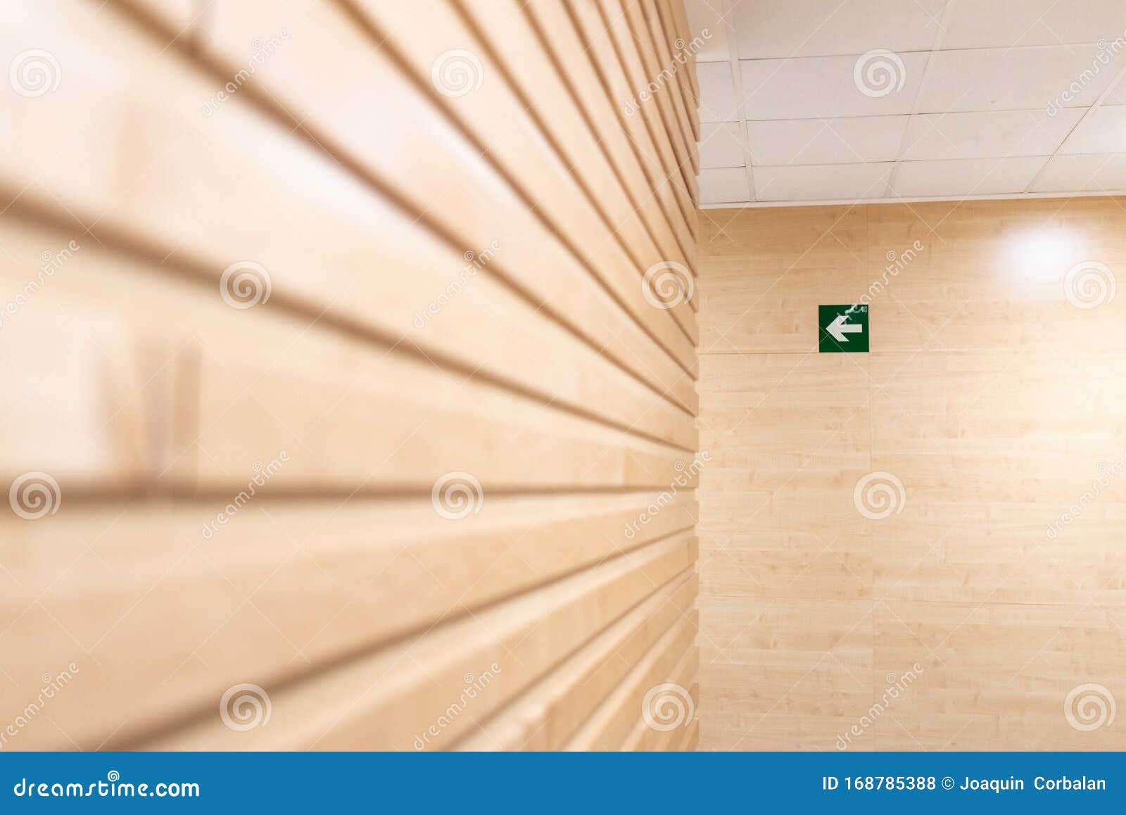 Exit Sign on Top of a Wooden Wall Stock Photo - Image of icon, lock ...