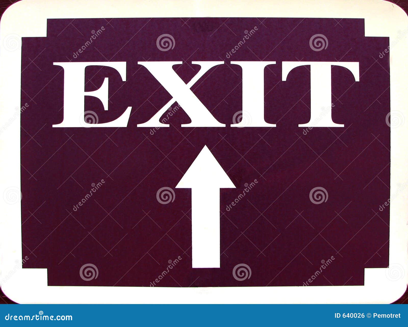 Exit Sign With Up Arrow Picture. Image: 640026