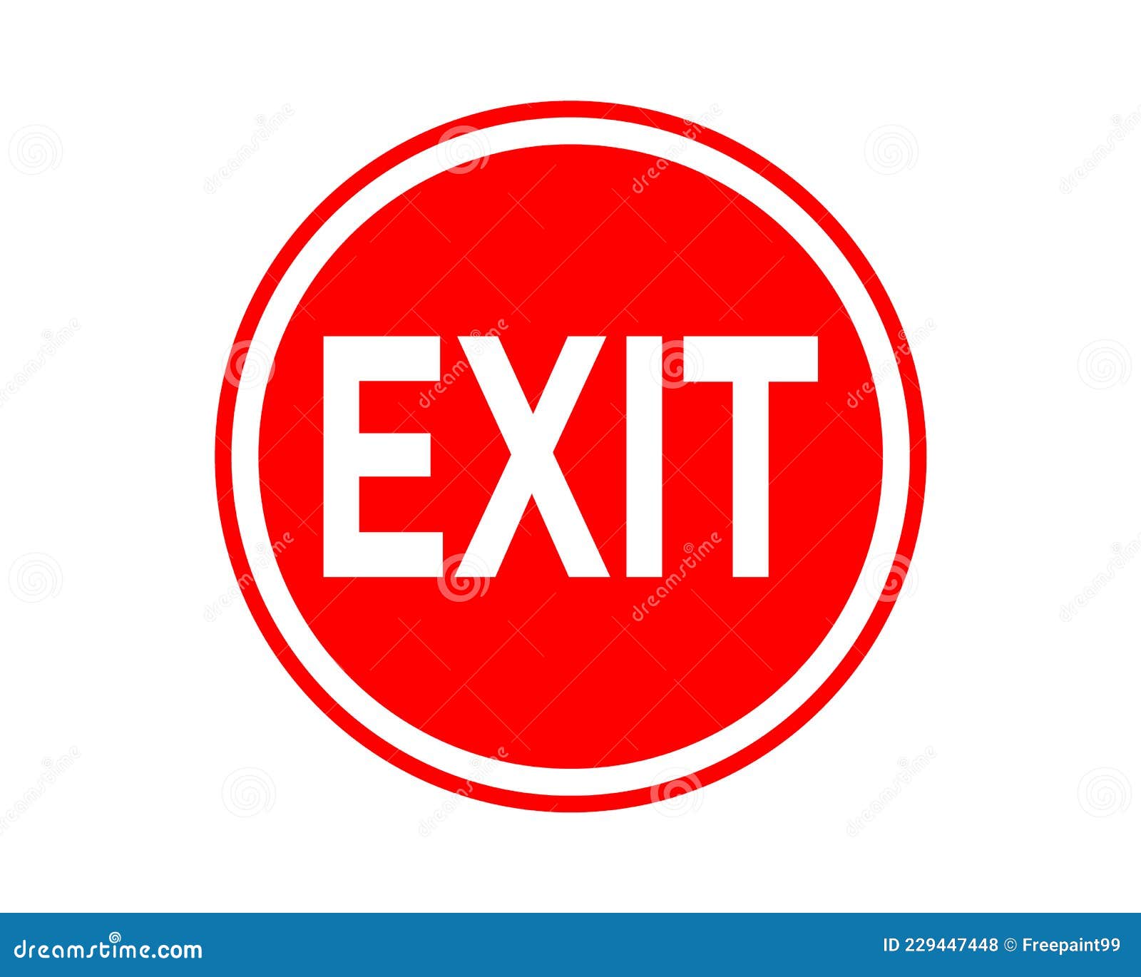 Exit Sign in Vector, Easy To Use and Print Design Templates Stock ...
