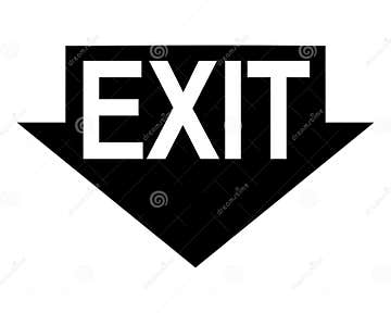 Vector Illustration of Exit Sign Stock Vector - Illustration of design ...