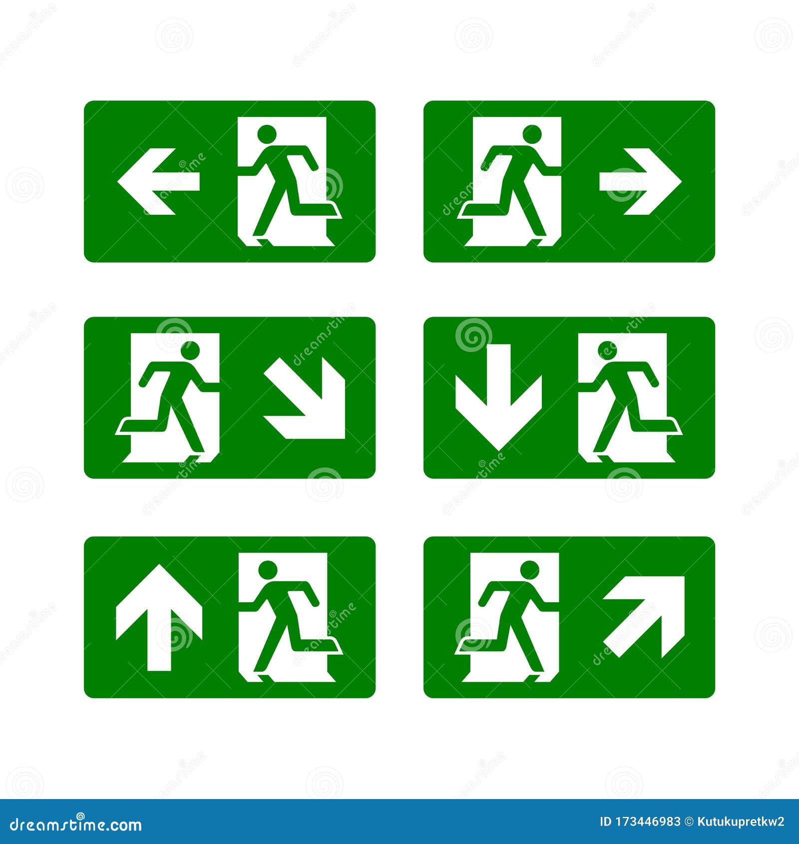 Exit Sign Vector Logo Template Illustration Design. Vector EPS 10 Stock ...