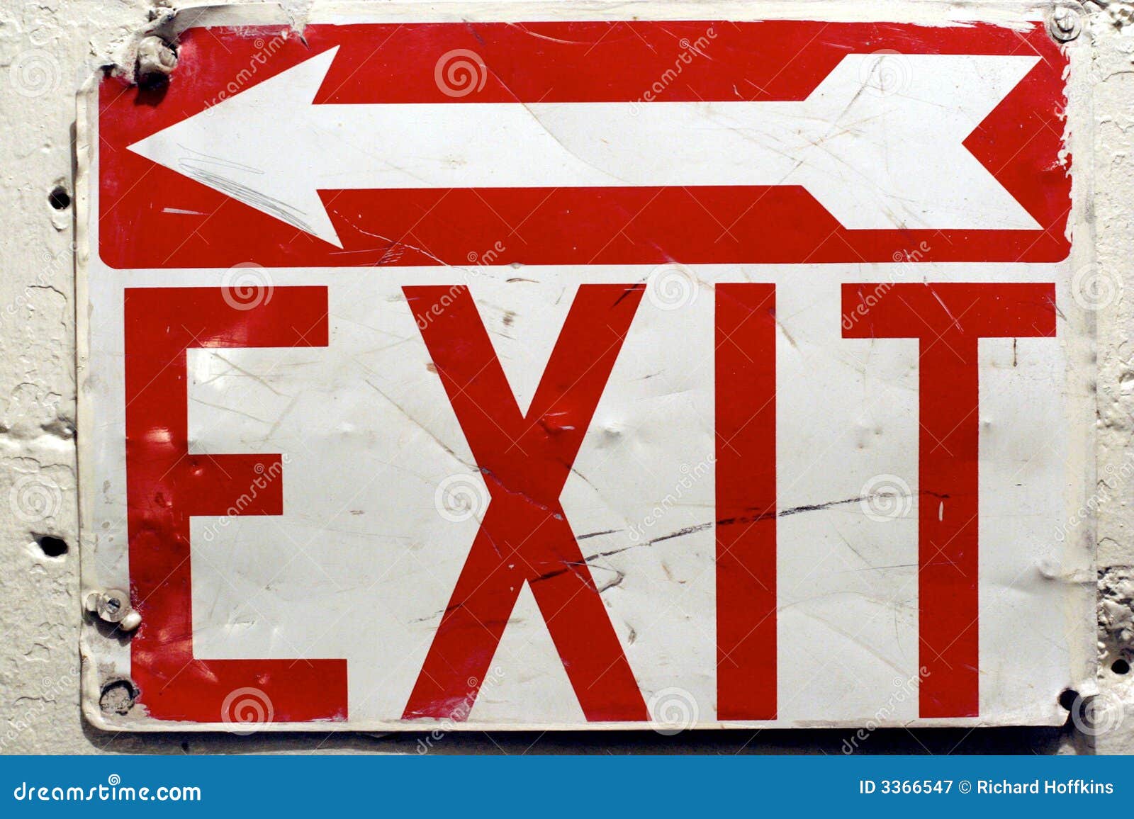Exit Signage stock image. Image of signal, weathered, steel - 3366547