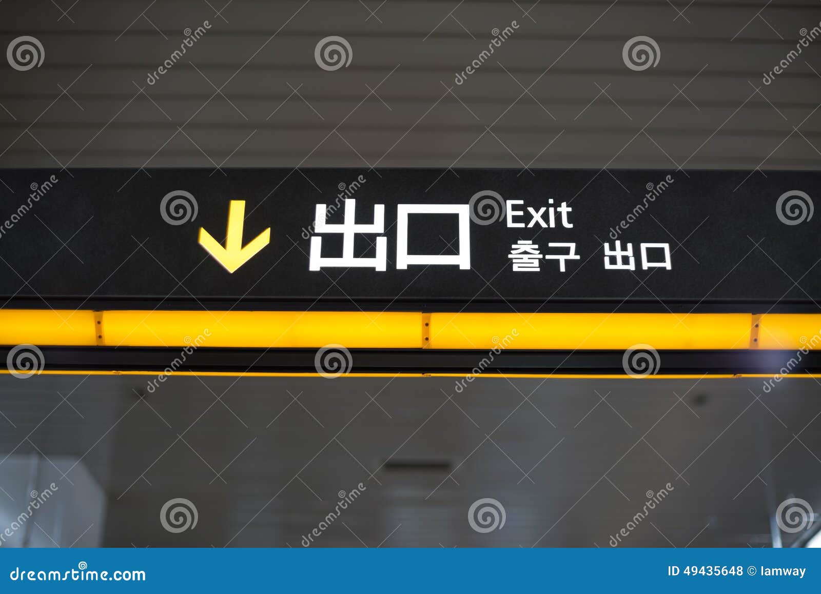 Exit Signs At Park Stock Image | CartoonDealer.com #136791847