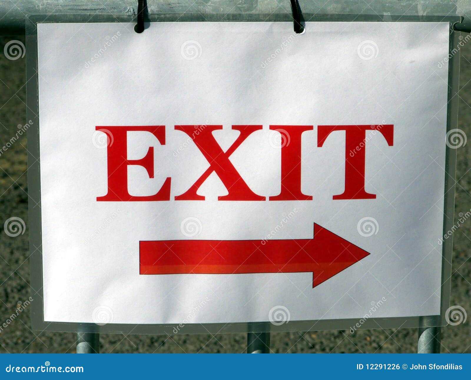 Exit Stage Right stock photo. Image of exit, laminated - 12291226