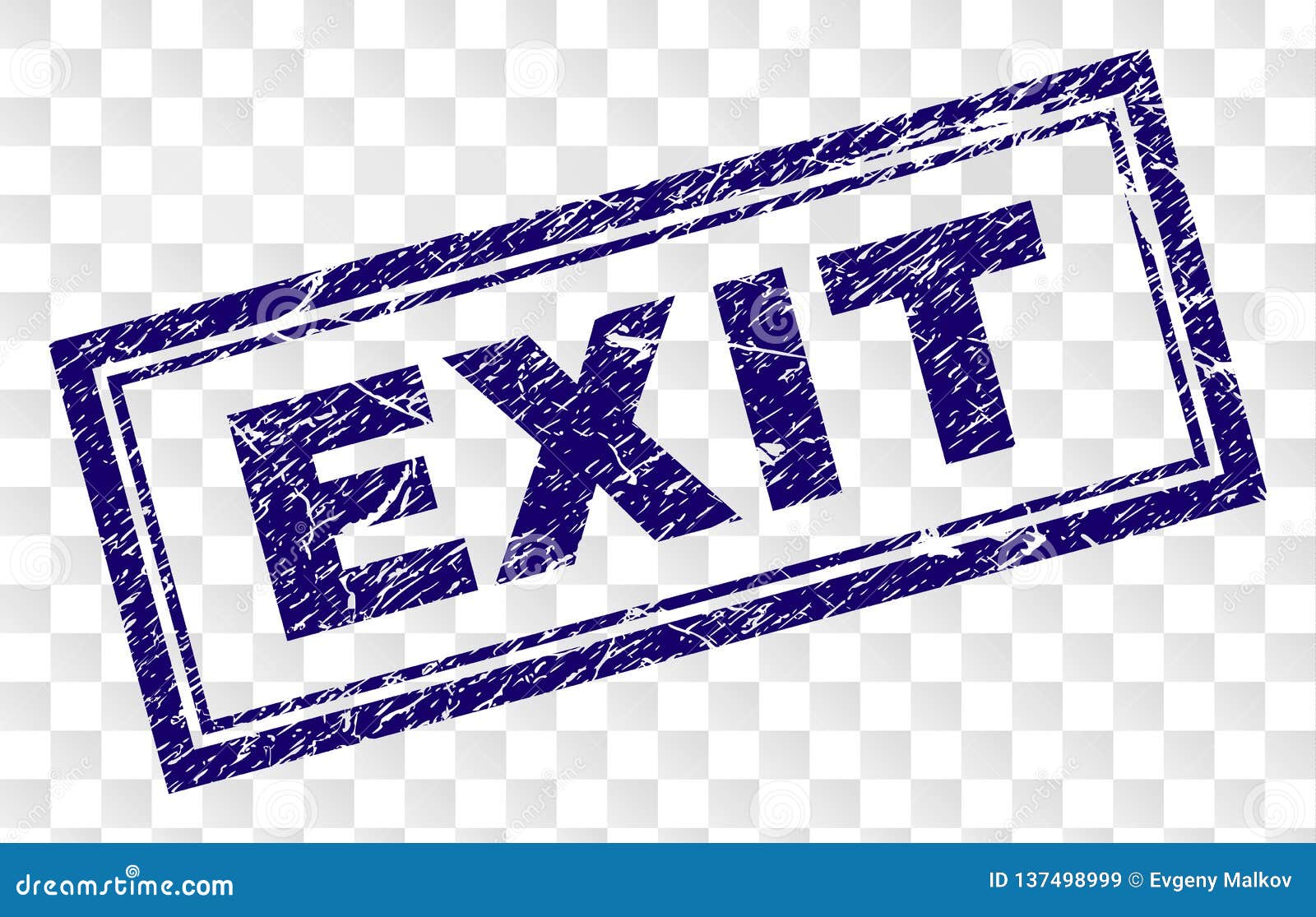 Scratched EXIT Rectangle Stamp Stock Vector - Illustration of word ...