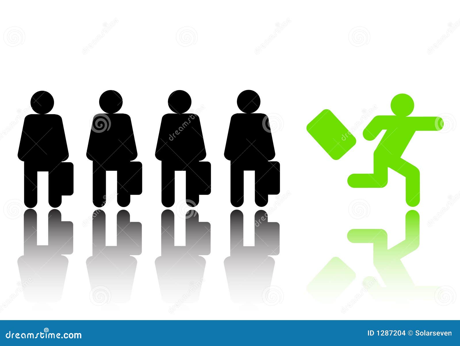 Exit Strategy stock illustration. Illustration of leader - 1287204