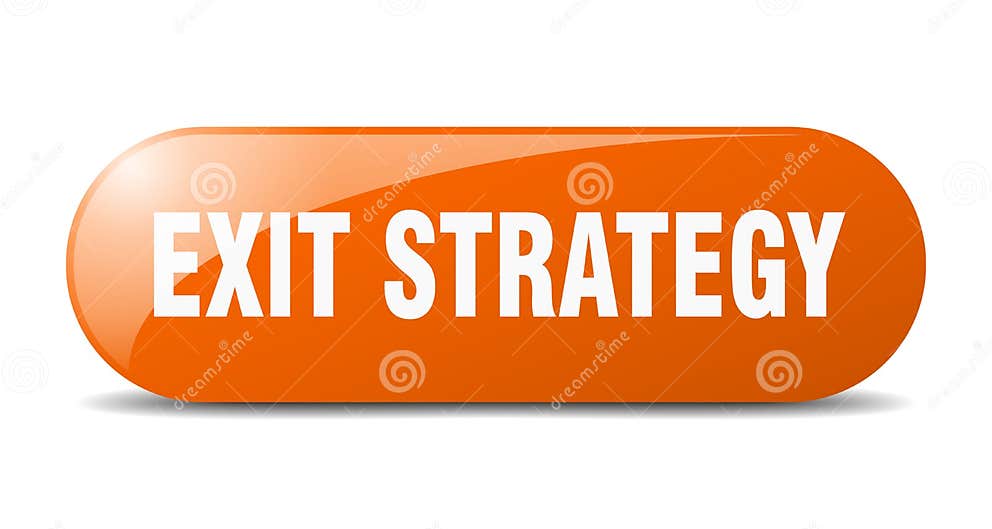 Exit Strategy Button. Exit Strategy Sign. Key. Push Button Stock Vector ...