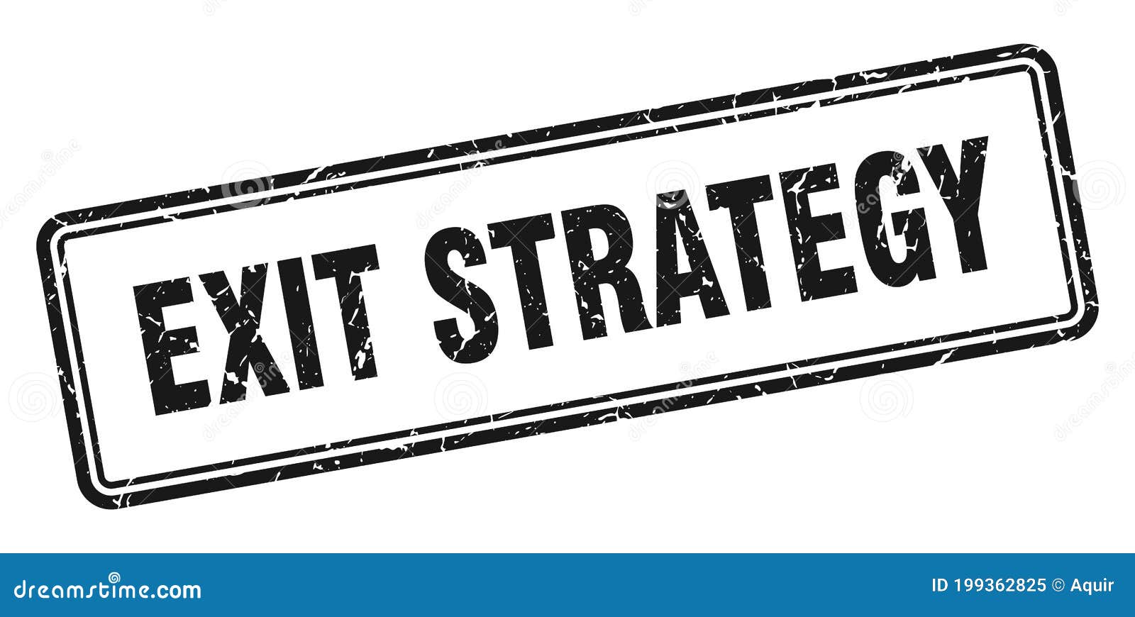 Exit strategy stamp stock vector. Illustration of white - 199362825