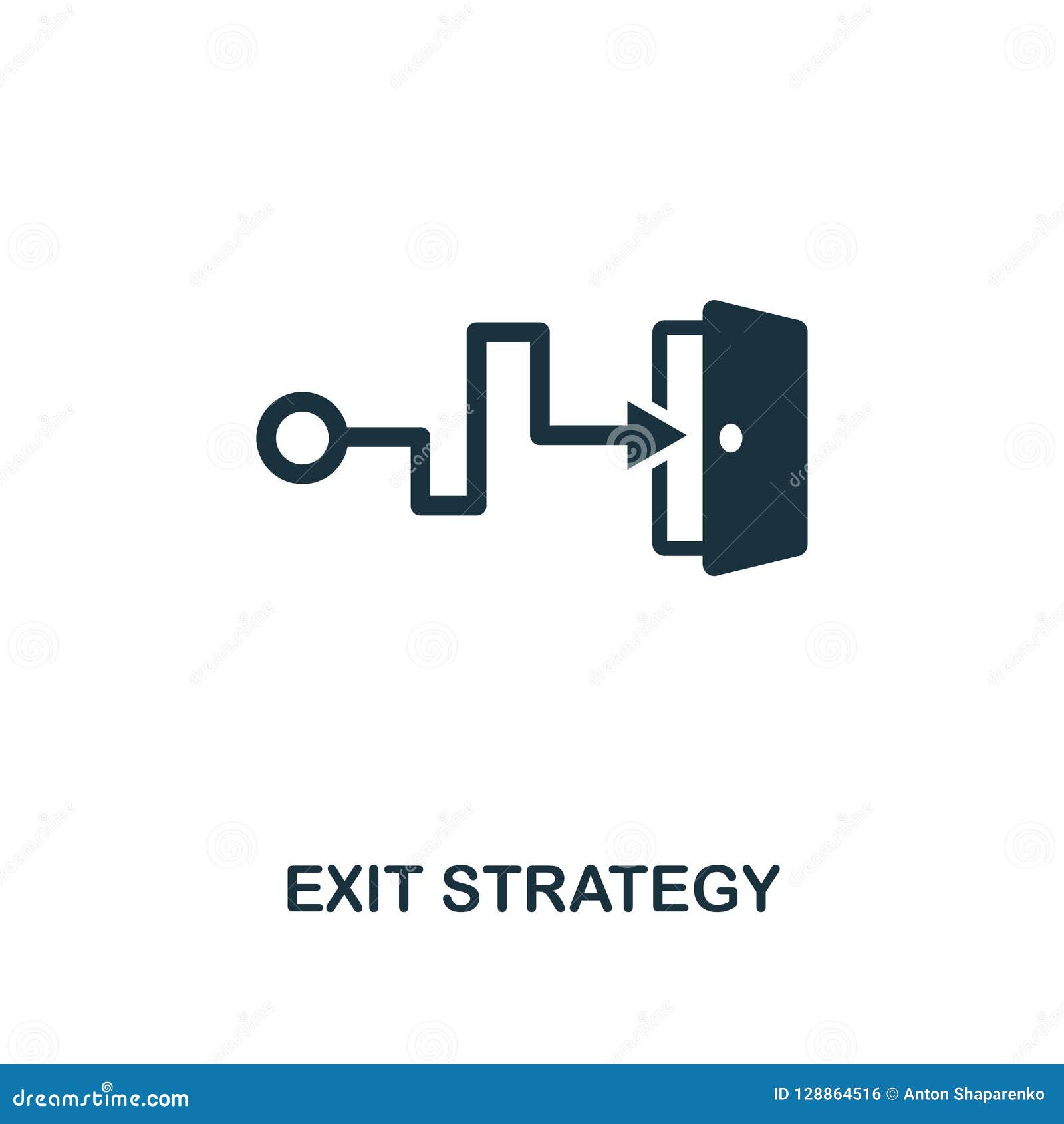 Exit Strategy Icon. Premium Style Design from Crowdfunding Icon ...