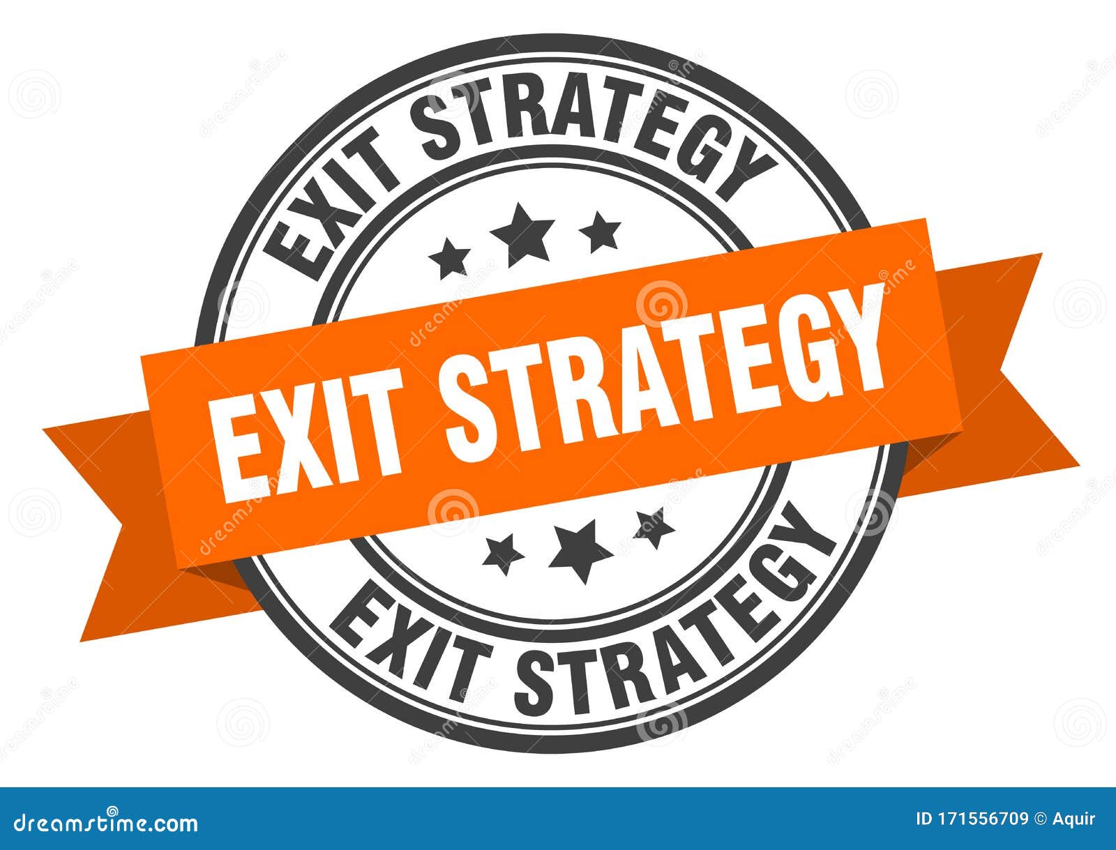 Exit Strategy Label. Exit Strategy Round Band Sign Stock Vector ...