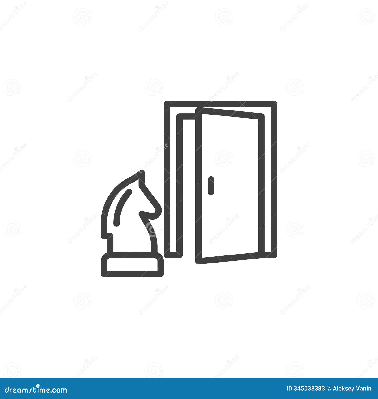 Exit Strategy line icon stock illustration. Illustration of outline ...