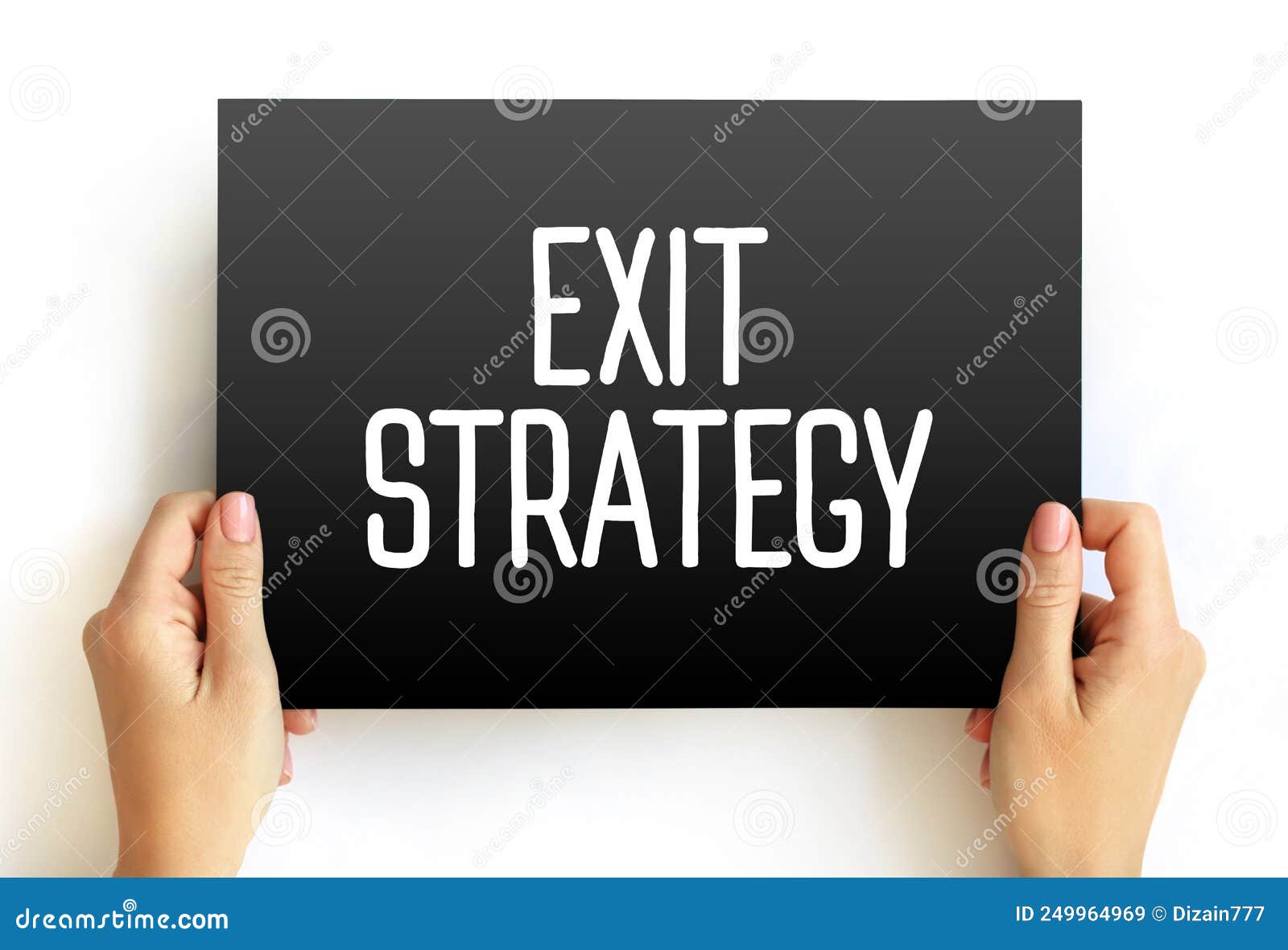 Exit Strategy - Means of Leaving One`s Current Situation, Either after ...