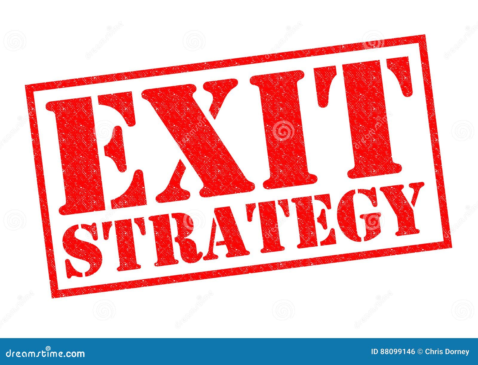 EXIT STRATEGY stock illustration. Illustration of revoir - 88099146
