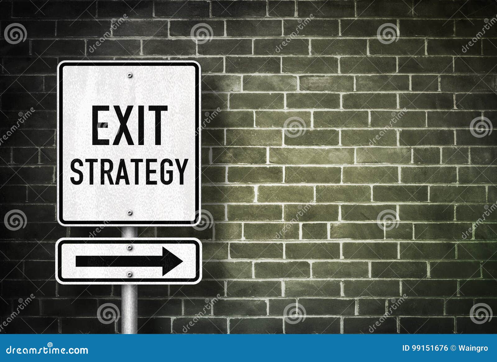 Exit Strategy stock illustration. Illustration of road - 99151676