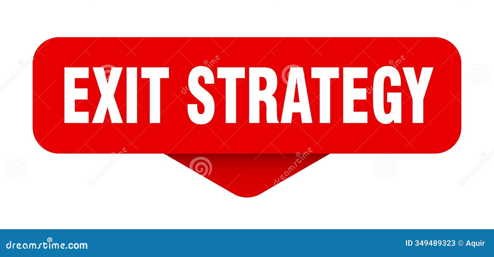 Exit Strategy Sticker. Exit Strategy Sign on Transparent Background ...