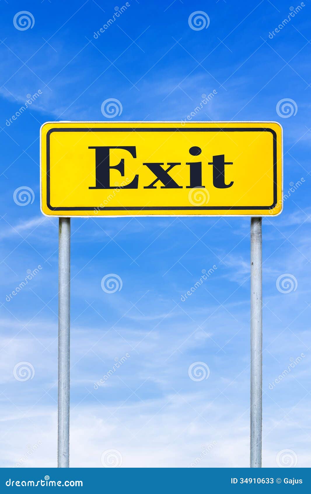Exit street sign stock image. Image of traffic, exit - 34910633