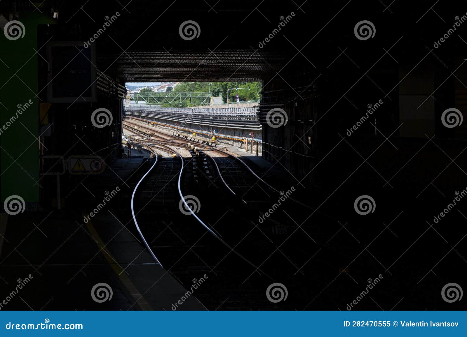 Exit from the Subway Tunnel in Vienna Stock Image - Image of exit ...