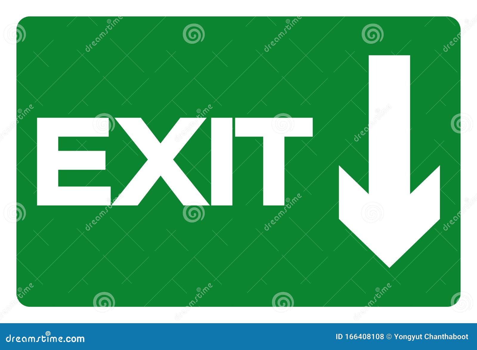 Exit Symbol Sign, Vector Illustration, Isolate on White Background ...