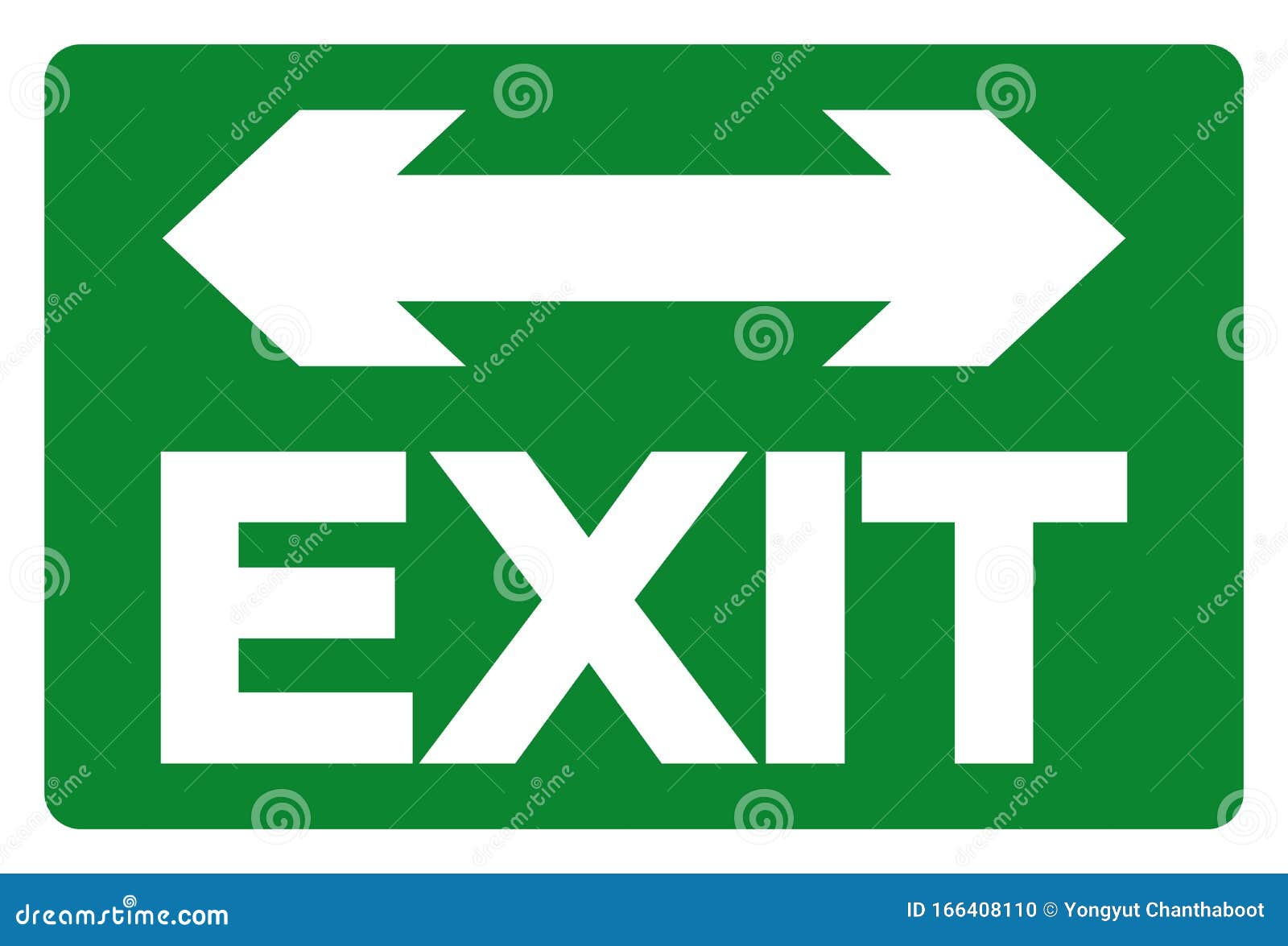 Exit Symbol Sign, Vector Illustration, Isolate on White Background ...
