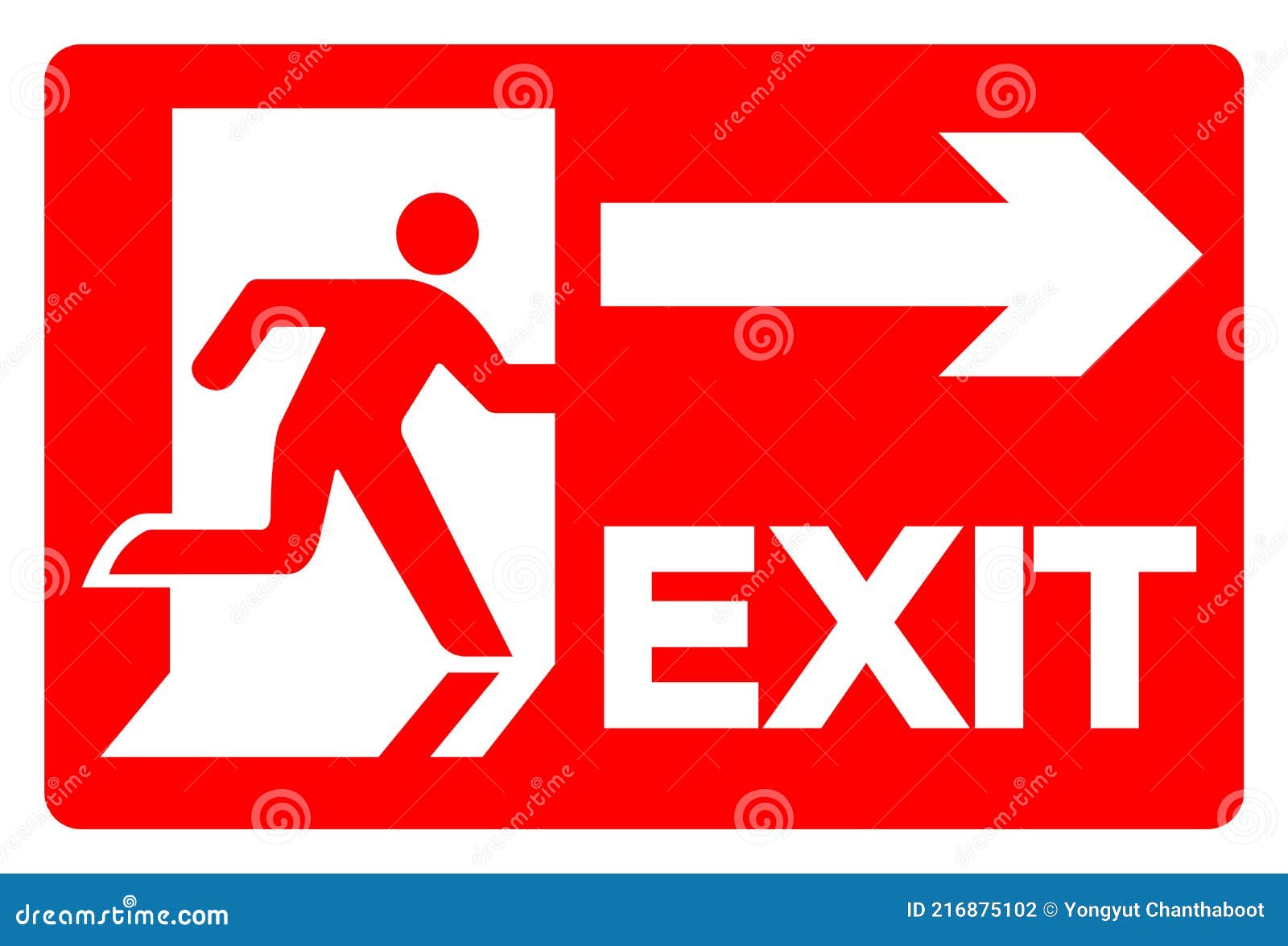 Exit Symbol Sign, Vector Illustration, Isolate on White Background ...