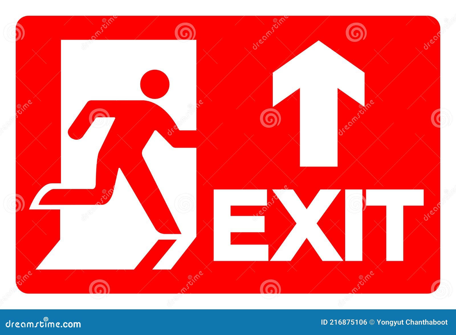 Exit Symbol Sign, Vector Illustration, Isolate on White Background ...